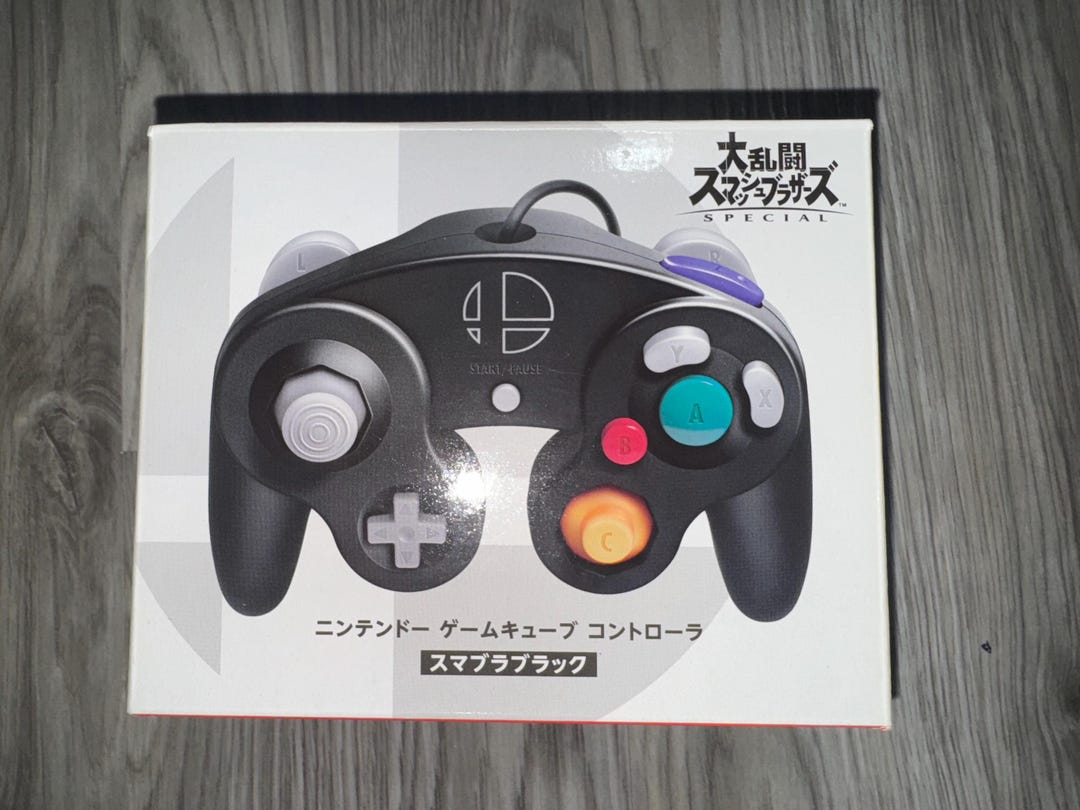 Gamecube Black Super Smash Controller - Etsy UK