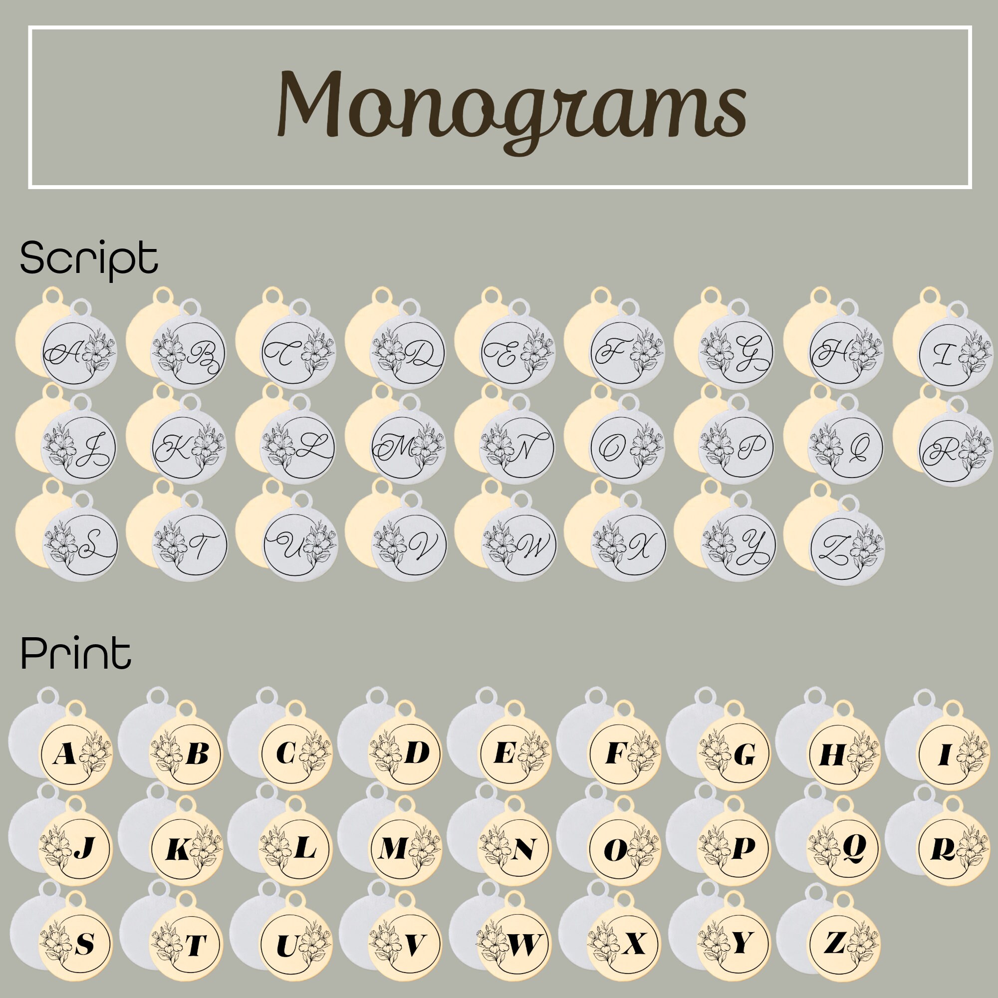 Mama Monogram Necklace Personalized Monogram Gift for Mama Personalized ...