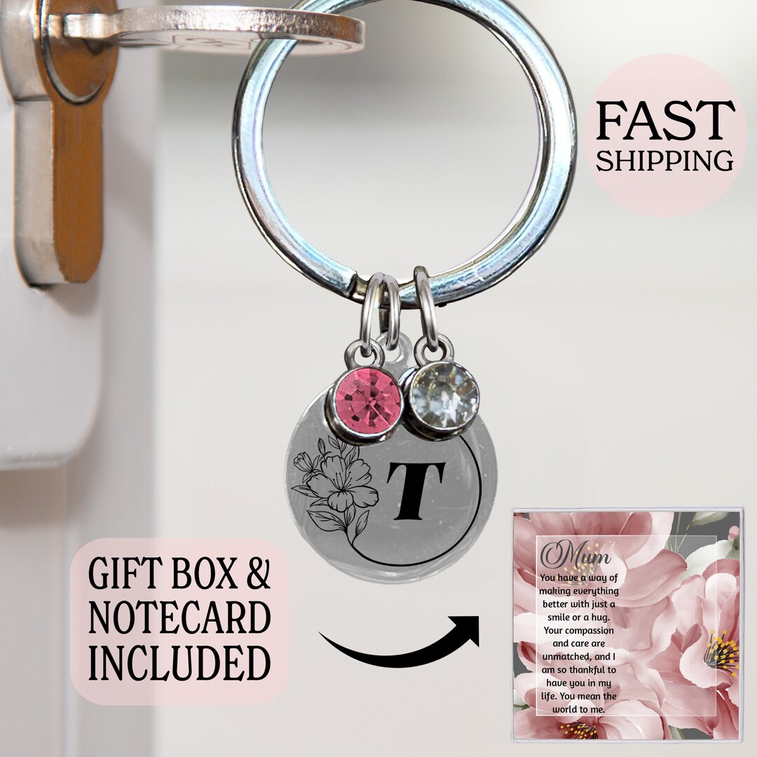 Mum Monogram Keychain | Personalized Monogram Gift for Mum ...