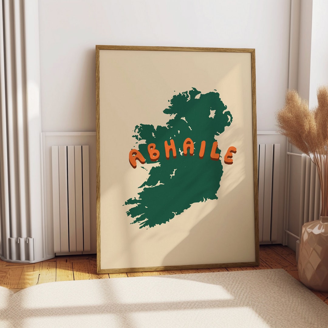 Abhaile Print, Home Print, Irish Print, Trendy Wall Art, Vintage Print ...