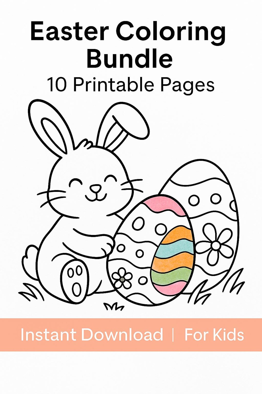 Easter Coloring Pages for Kids – 10 Printable Easter Sheets | Bunny ...