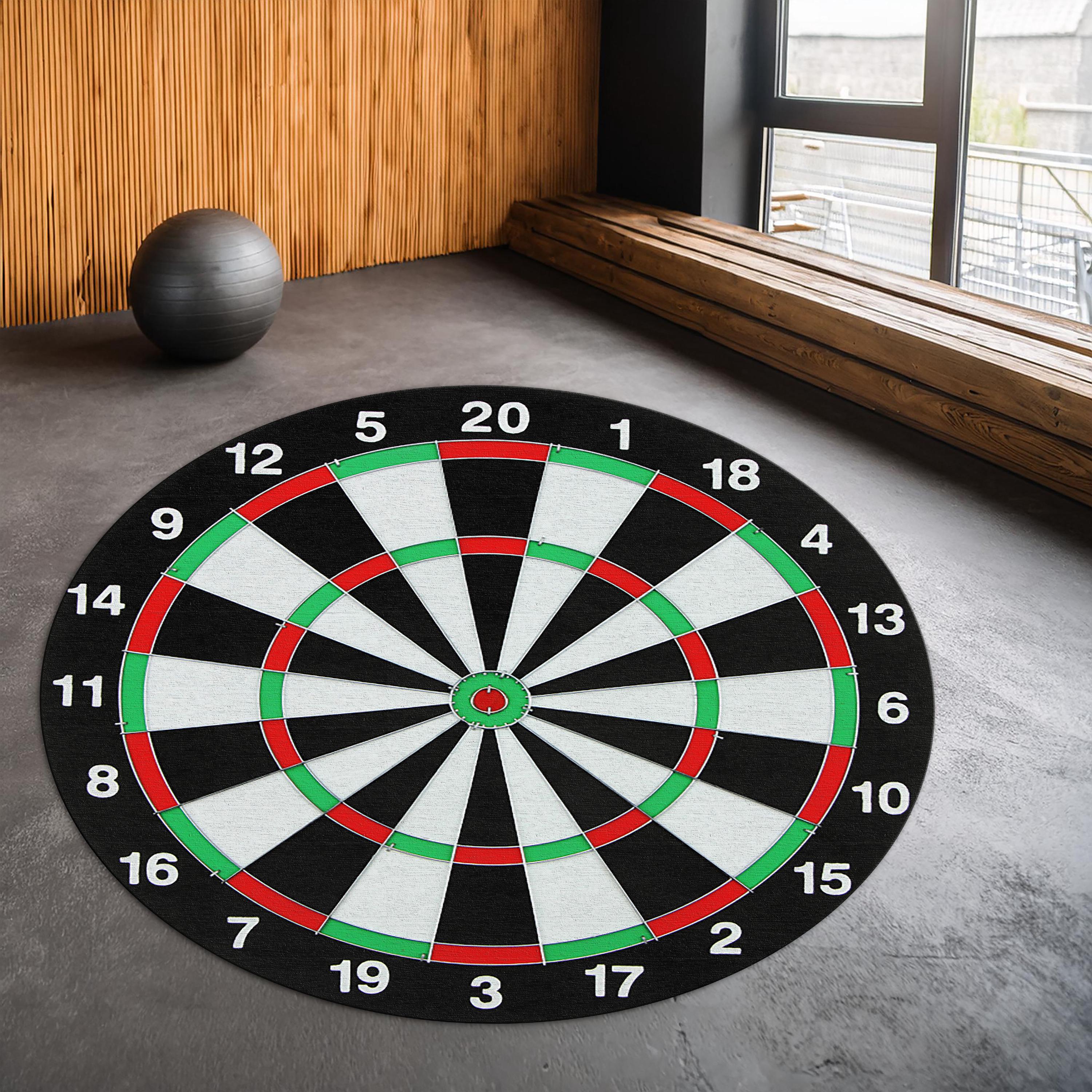 Darts Rug, Game Board Rug, Classic Dartboard Decor,game Room Decoration ...