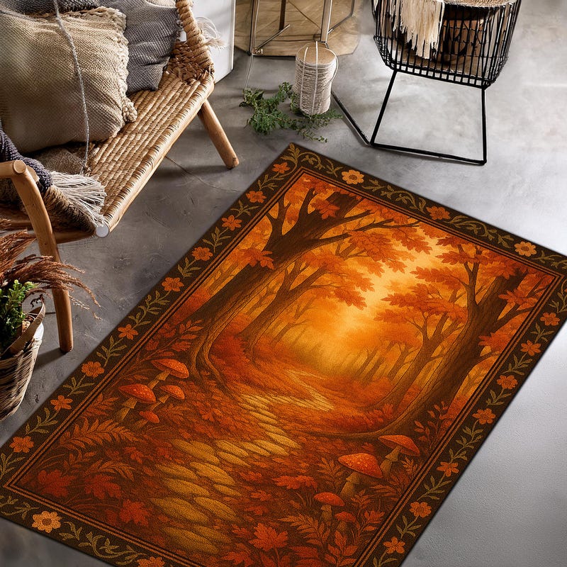 Woodland Rug - Etsy