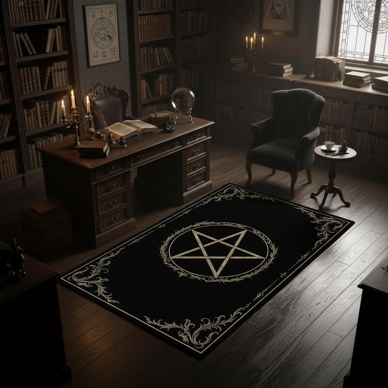 Pentacle Area Rug - Etsy