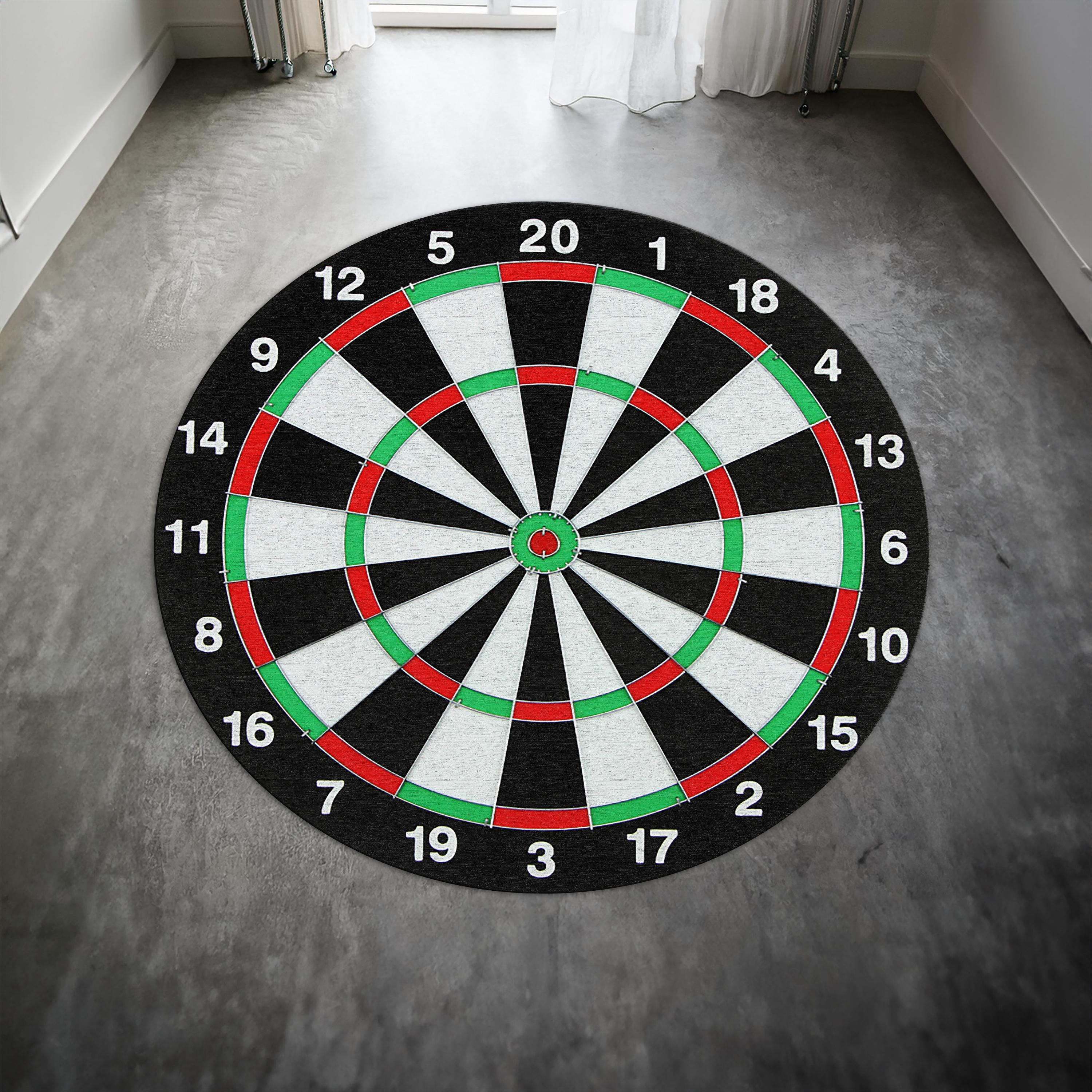 Darts Rug, Game Board Rug, Classic Dartboard Decor,game Room Decoration ...