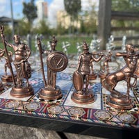 Dragons and Wizards Chess Set - Fantasy Chess Set - Made to Order ...