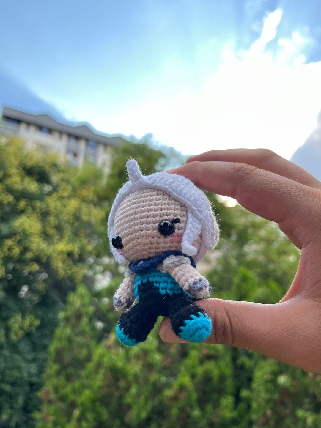 Handmade Valorant Jett Amigurumi Keychain Crochet Jett Figure Cute ...