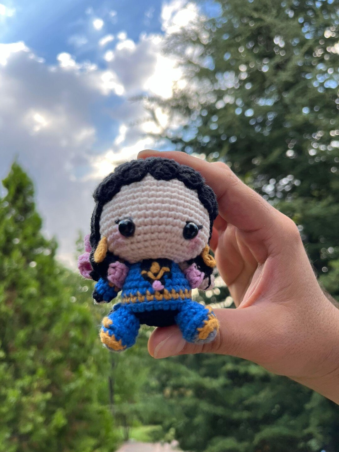 Handmade Valorant Reyna Amigurumi Keychain Crochet Reyna Figure Cute ...