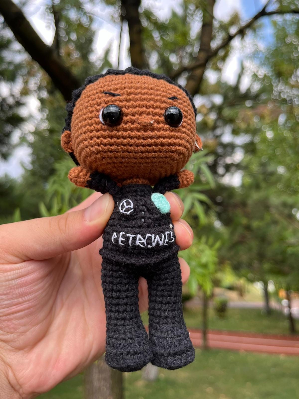 Lewis Hamilton Amigurumi Doll, Adorable Crochet Figure for Home Decor ...