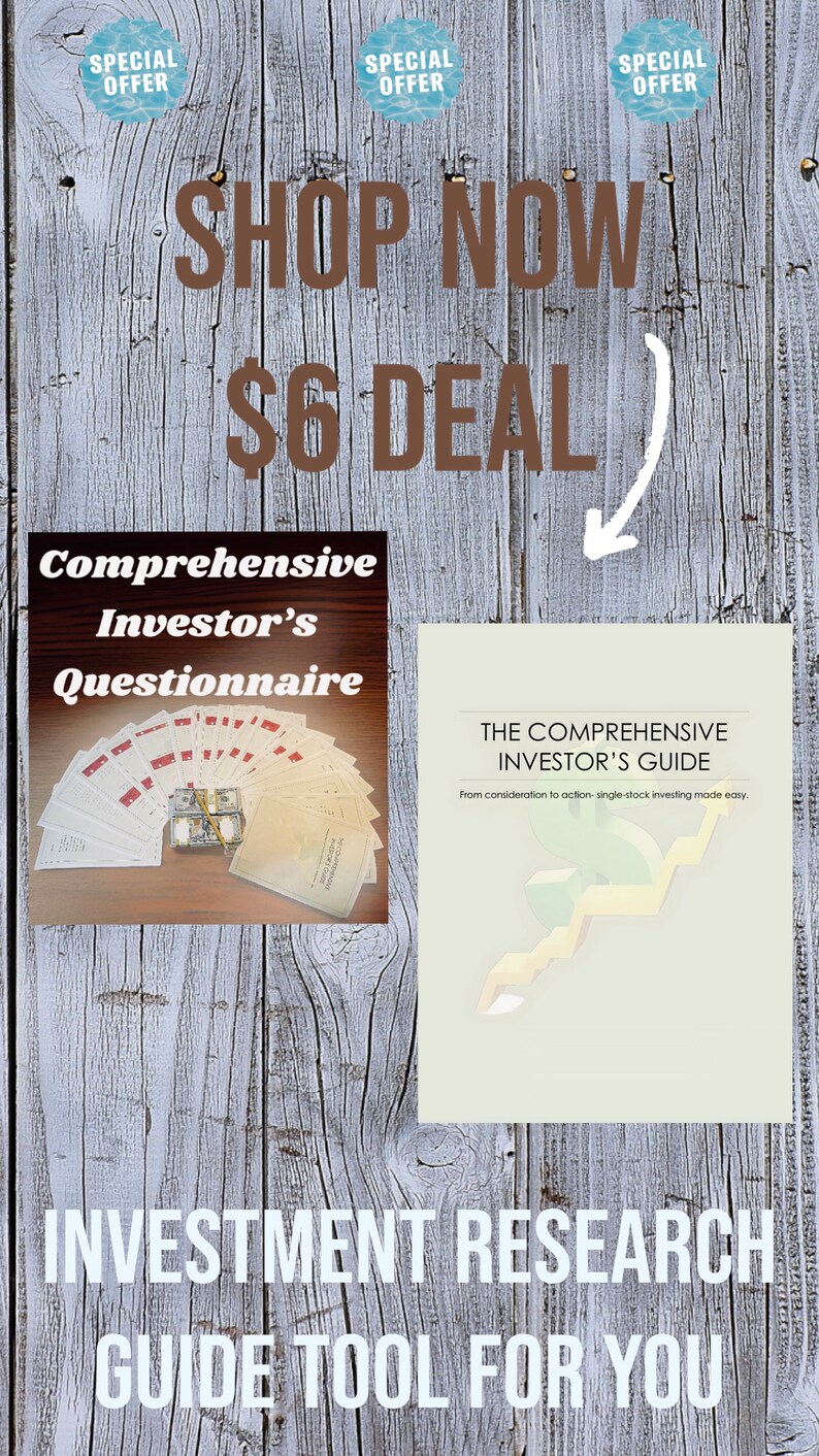 Printable 29-page Pre-investing Assessment Guide Comprehensive Investor ...