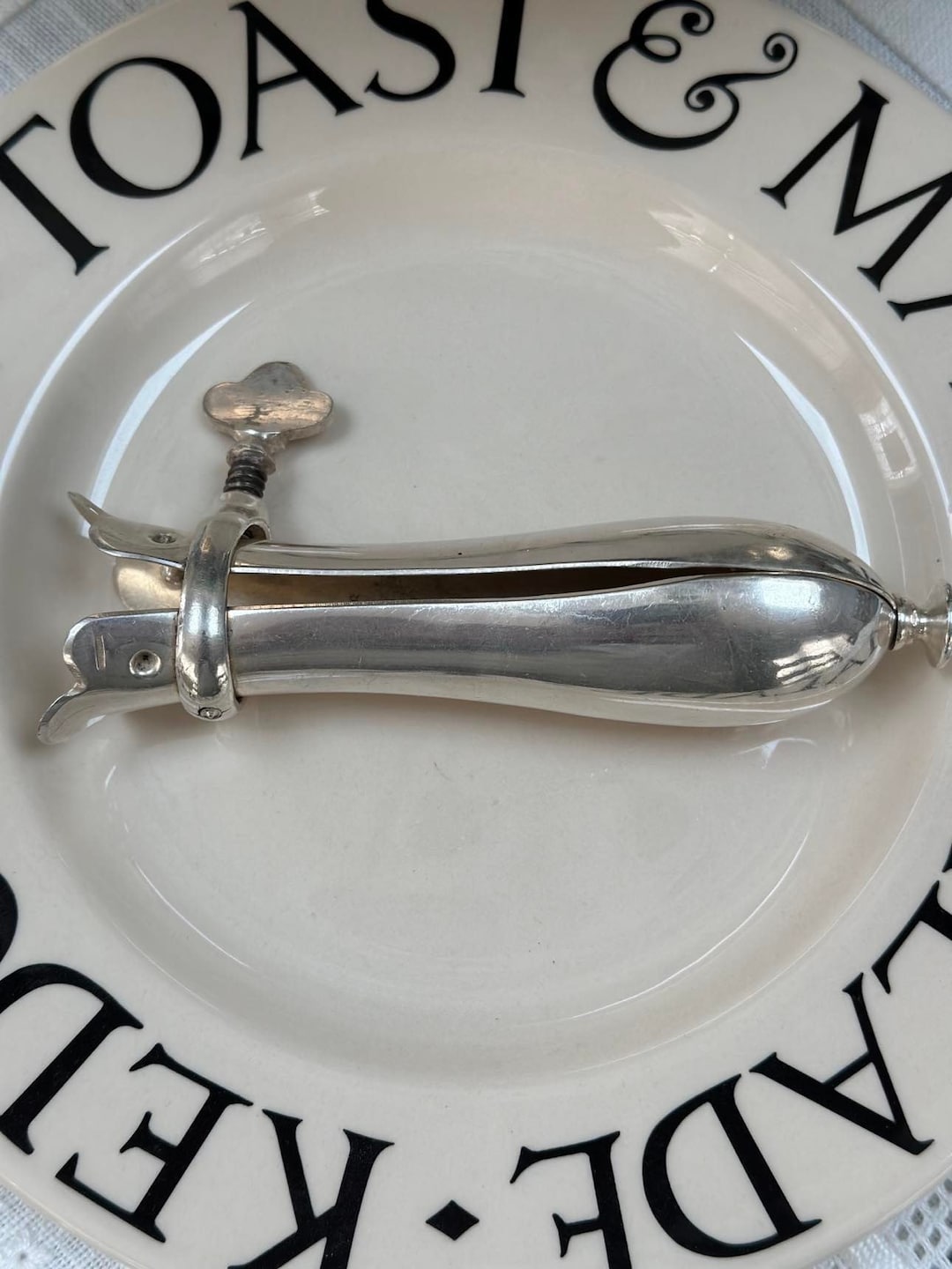 Vintage - Very Rare - Silverplate Lamb Bone Holder - Cristolphe- From ...