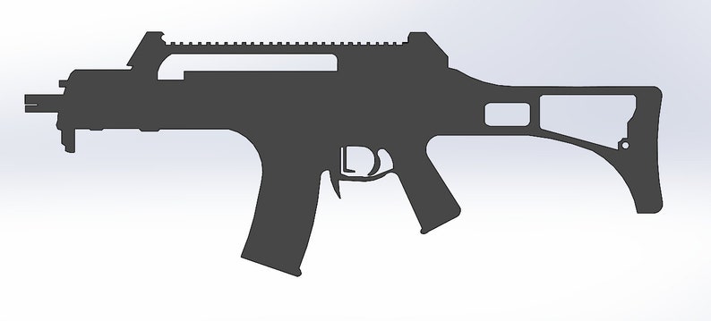 Rainbow Six Siege Gun DXF - Etsy