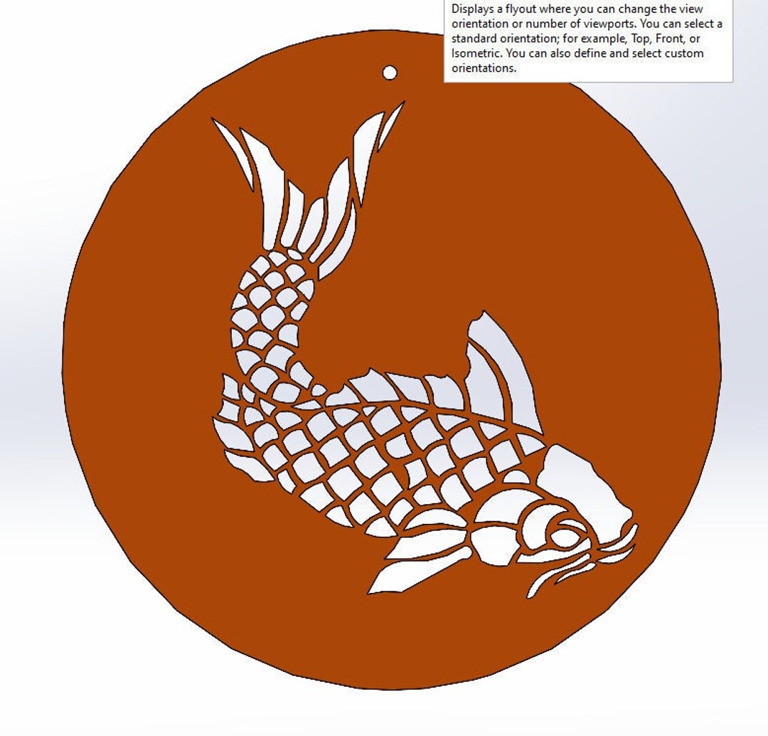KOI CARP Fish Wall ART Dxf - Etsy