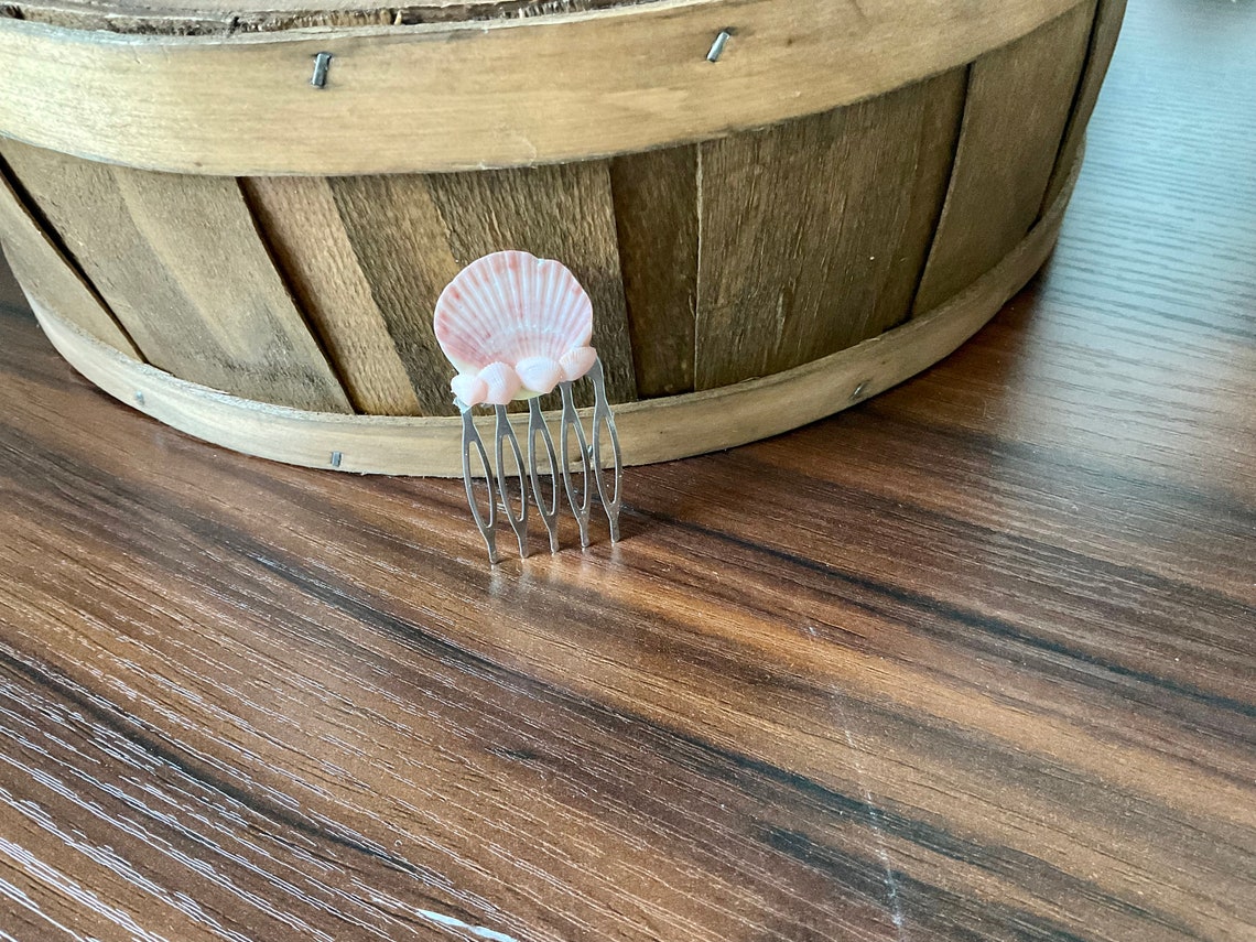 Mini Seashell Hair Combs assorted Natural, Sustainable, Handmade ...