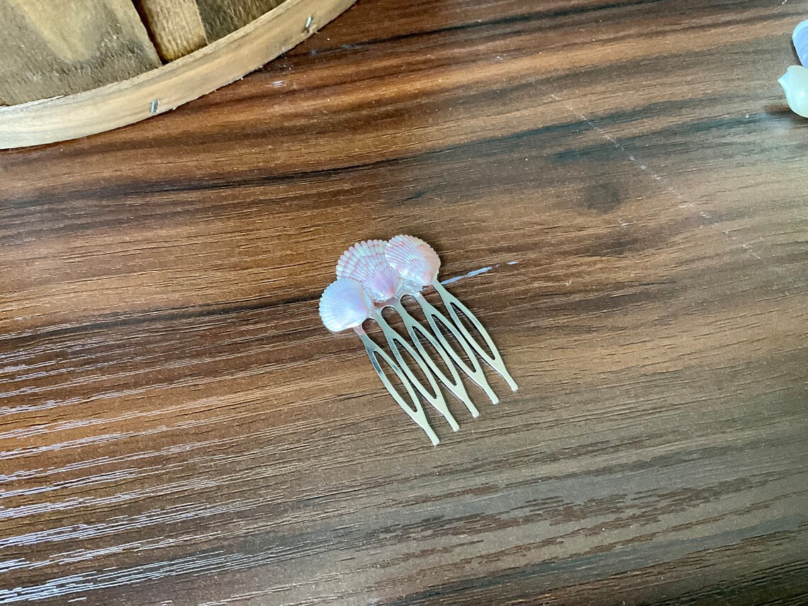 Mini Seashell Hair Combs assorted Natural, Sustainable, Handmade ...
