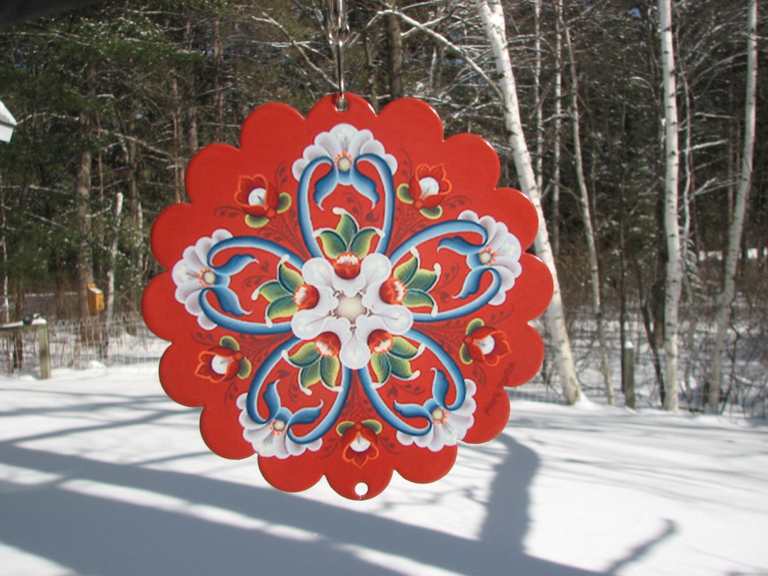 Rosemaled Garden Art - Etsy