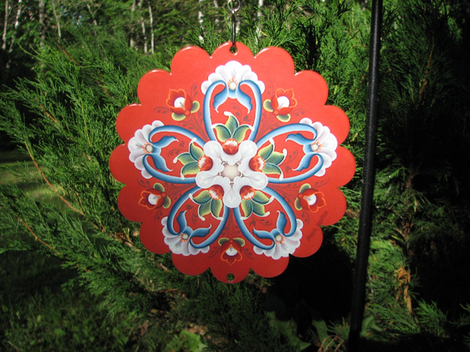 Rosemaled Garden Art - Etsy