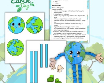 Earth Day 3D Craft - Etsy