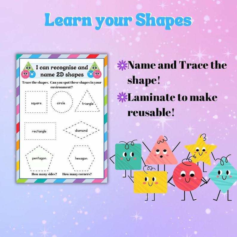 Toddler Learning Book Printable, Homeschool Book, Learn and Practice ...