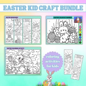 Easter Kids Craft Bundle Printable Easter Activities Classroom Activity ...