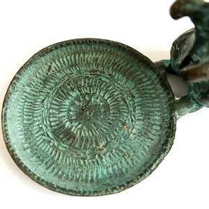 Small Vintage Rabbit Tray, Verdigris Bronze / Brass, Trinket Dish ...