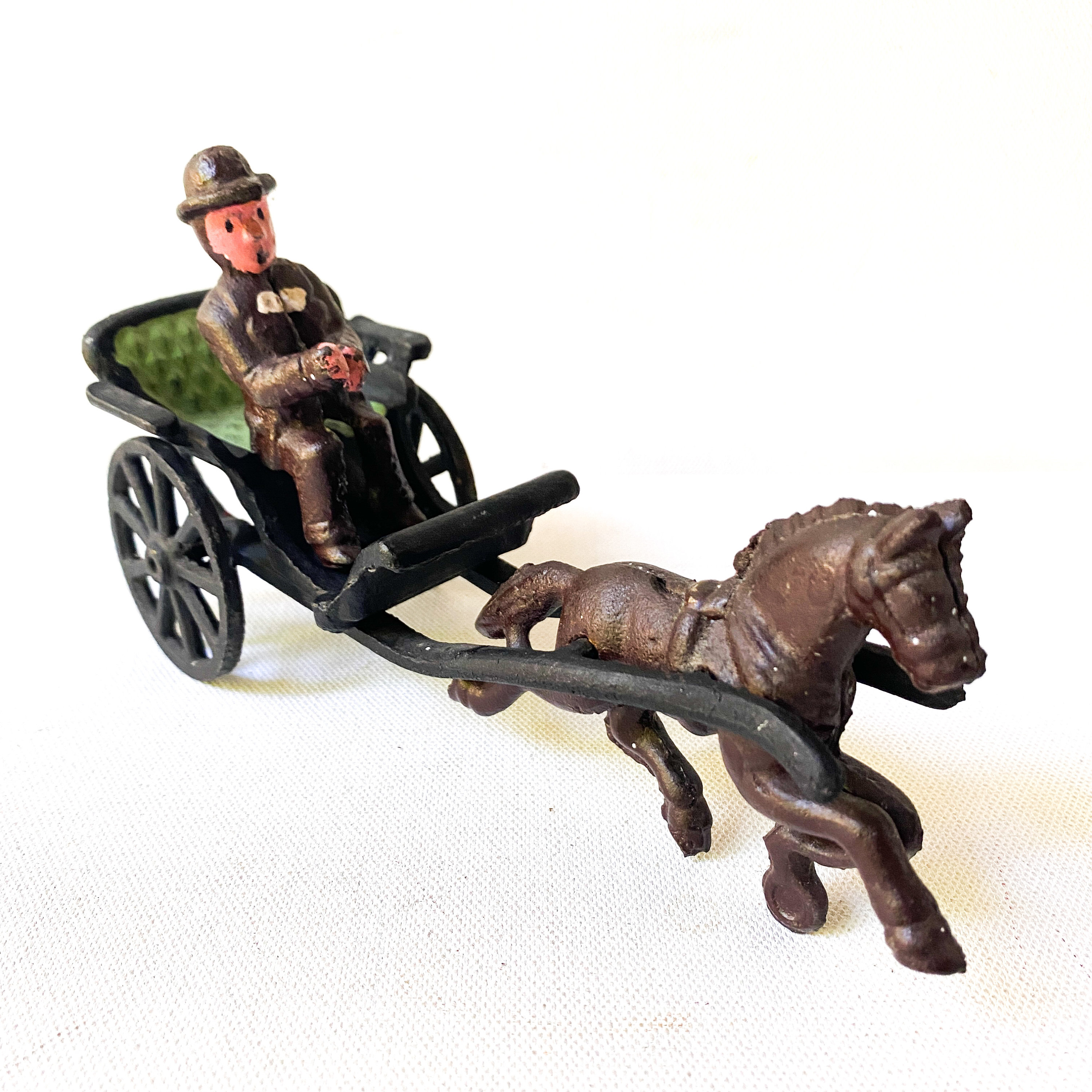 Vintage Cast Iron Horse and Buggy - Etsy Vintage Cast Iron Horse and Buggy - Etsy