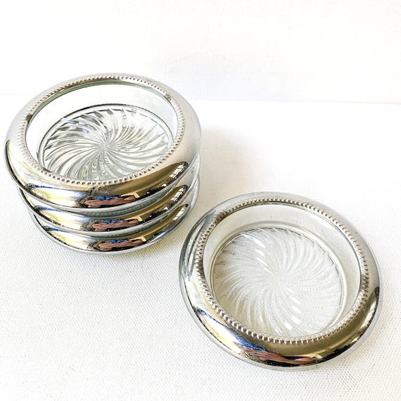 Vintage Glass Coasters Collectible Glass Art & Collectibles etna.com.pe