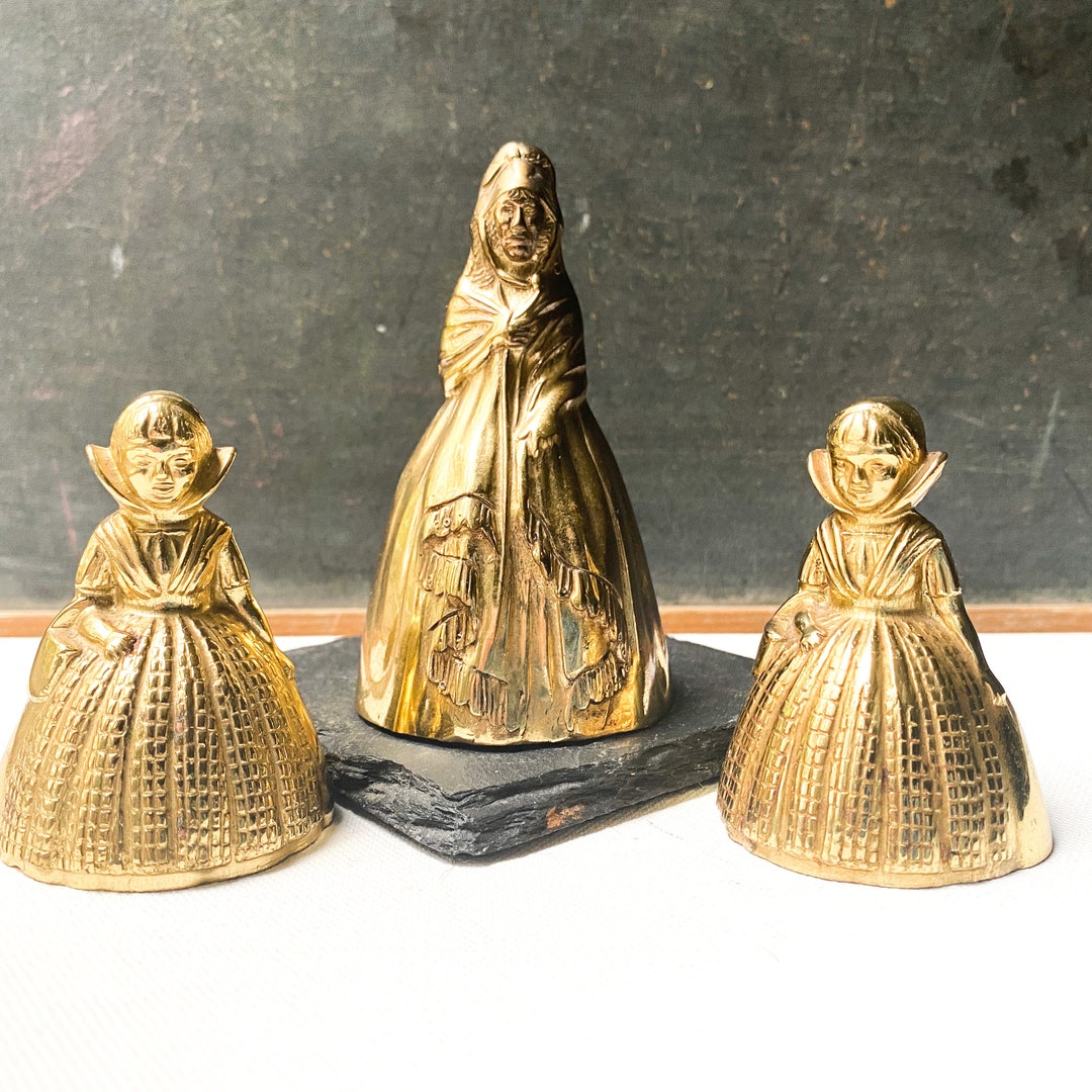 Dutch Girl Bells Vintage Brass Bell Collection - Etsy