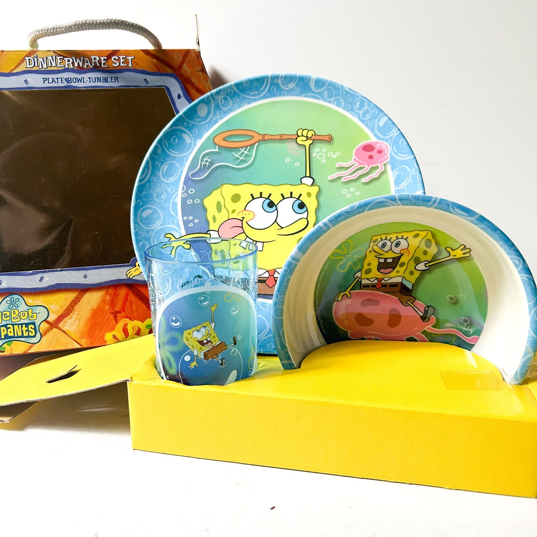 Vintage Spongebob Squarepants Dinnerware Set 2002 Zak Designs - Etsy