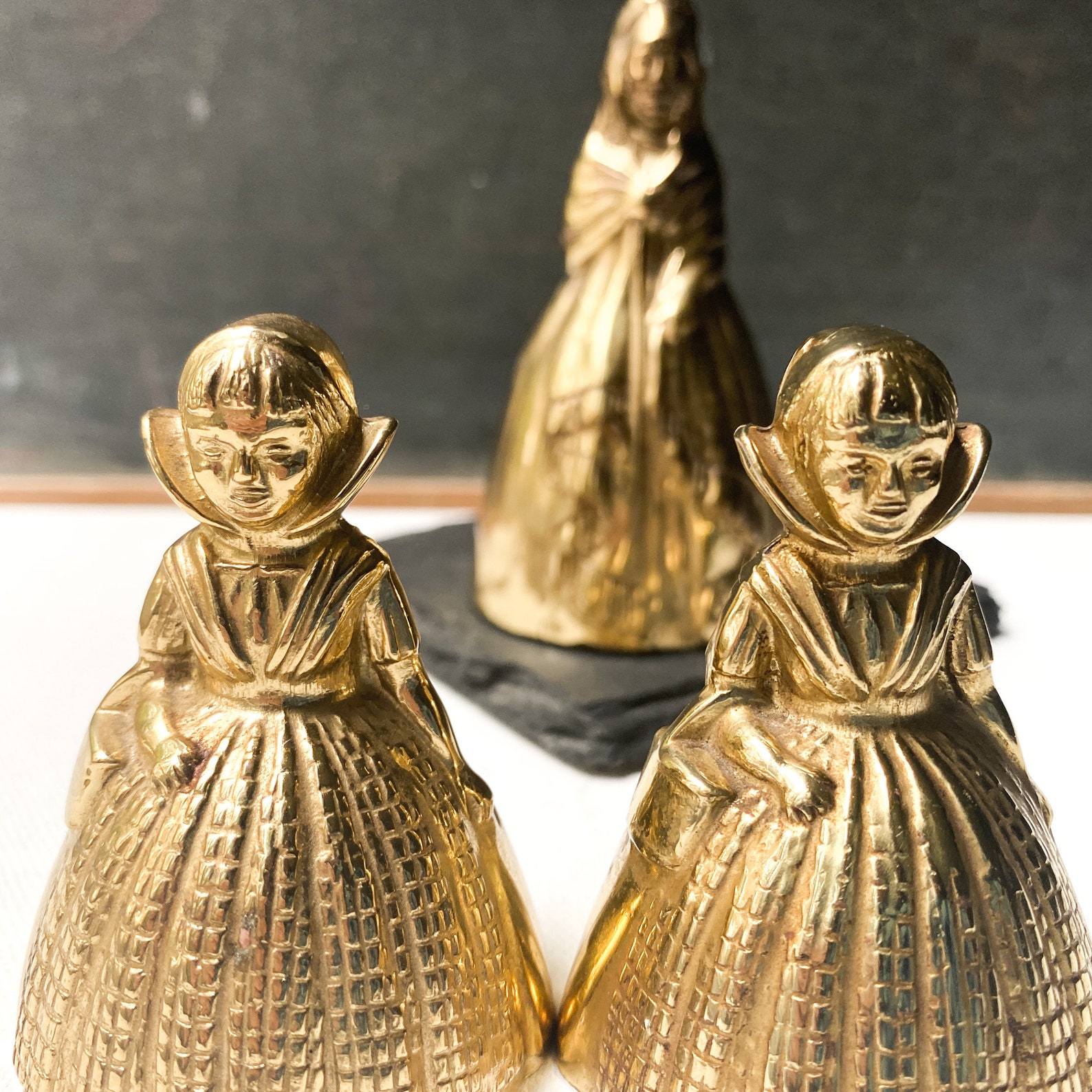 Dutch Girl Bells Vintage Brass Bell Collection - Etsy