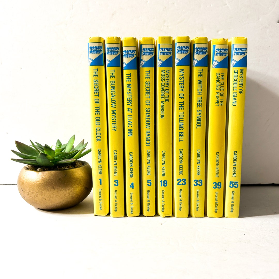 Vintage Nancy Drew Book Collection of 9 Hardcover Books by Carloyn ...