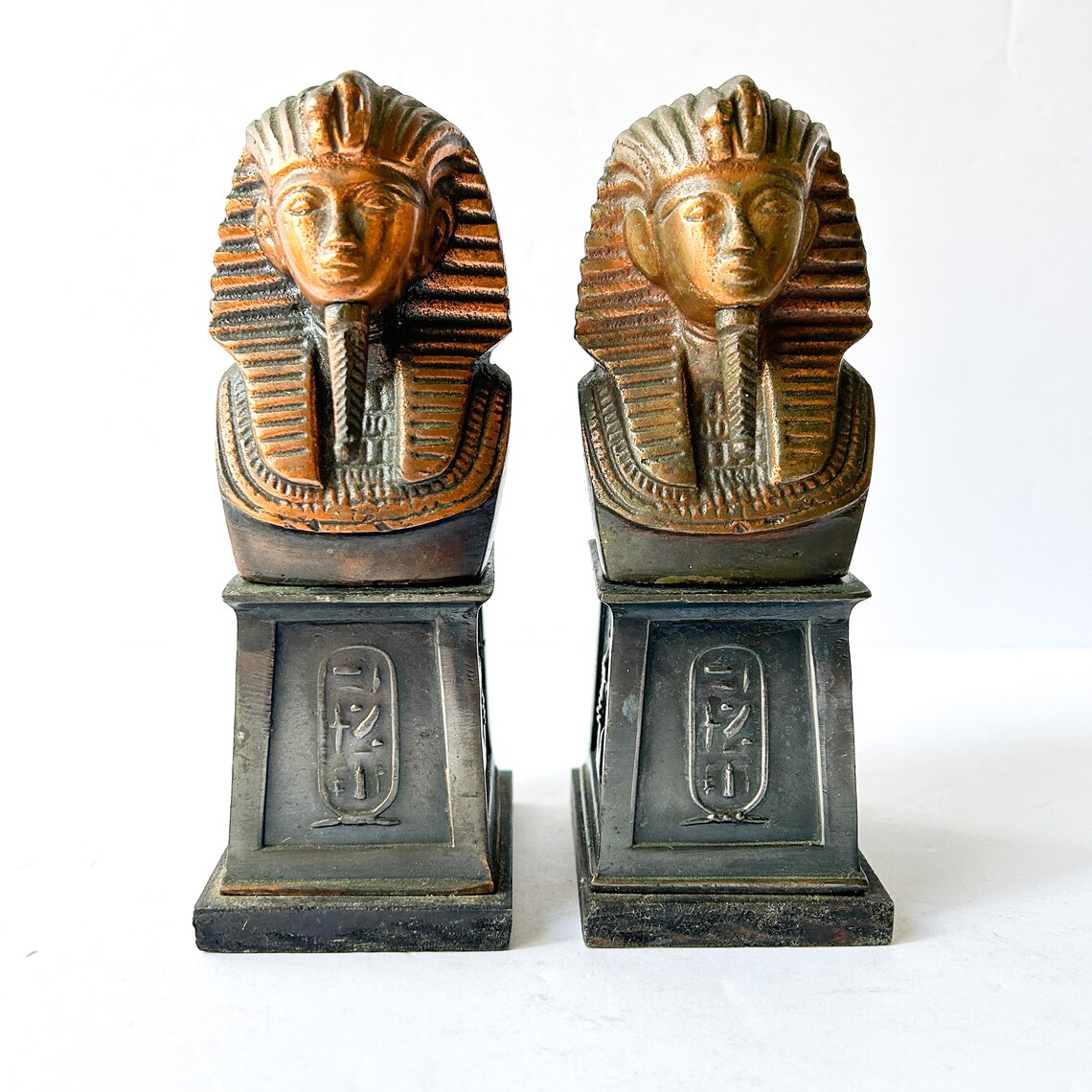 Antique / Vintage Egyptian Revival King Tut Bookends - Etsy