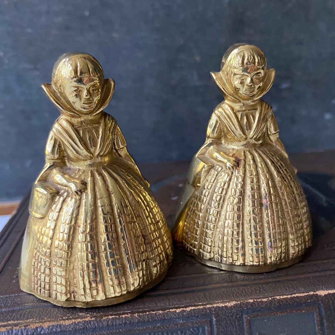 Dutch Girl Bells Vintage Brass Bell Collection - Etsy
