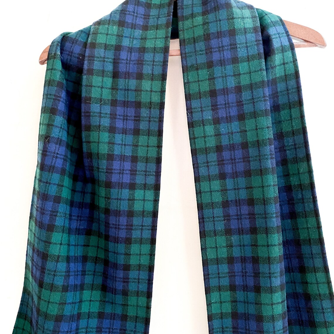 Vintage Pendleton Black Watch Wool Scarf - Etsy