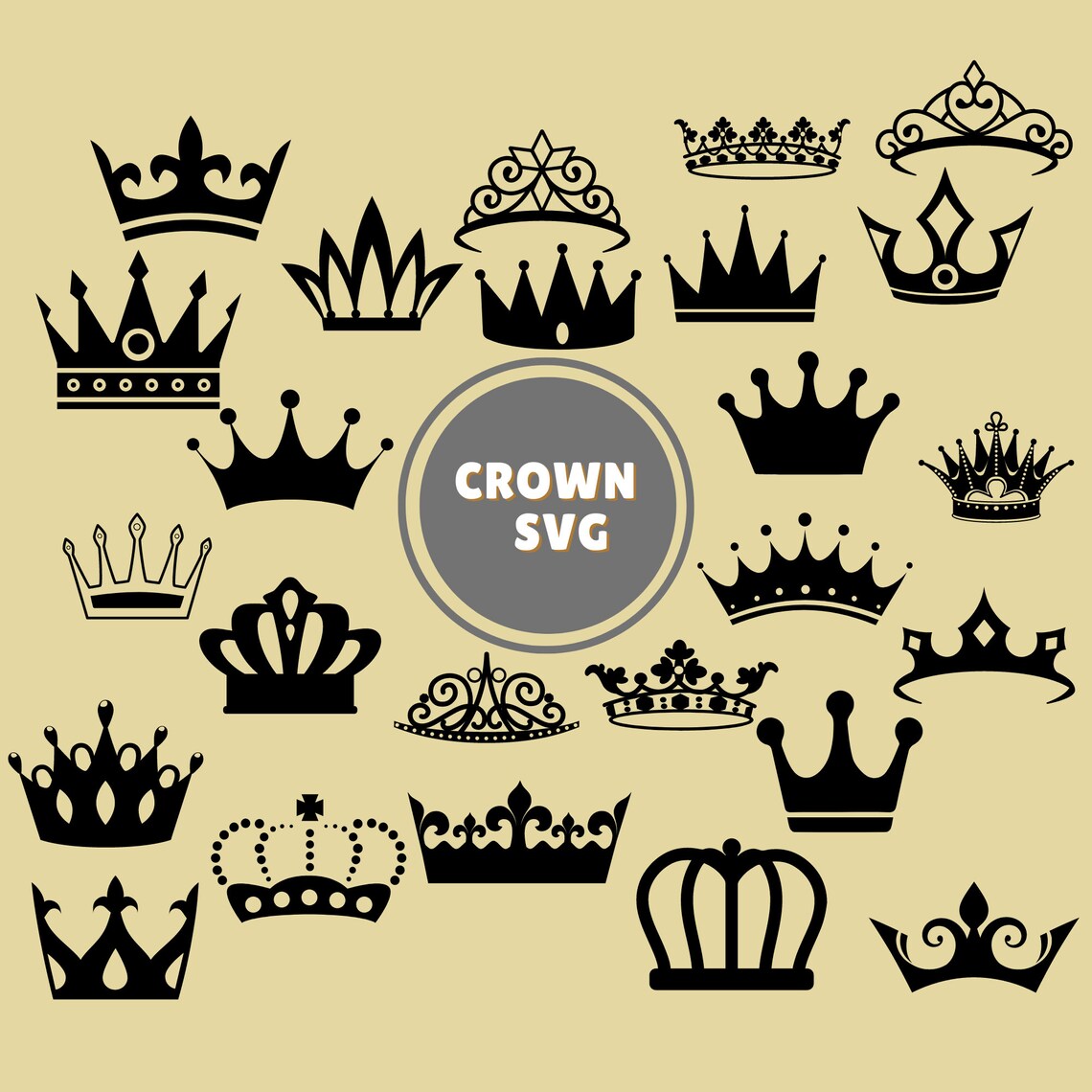 Royal Crown SVG File, King Crown SVG, Queen Crown SVG, Princess Tiara ...