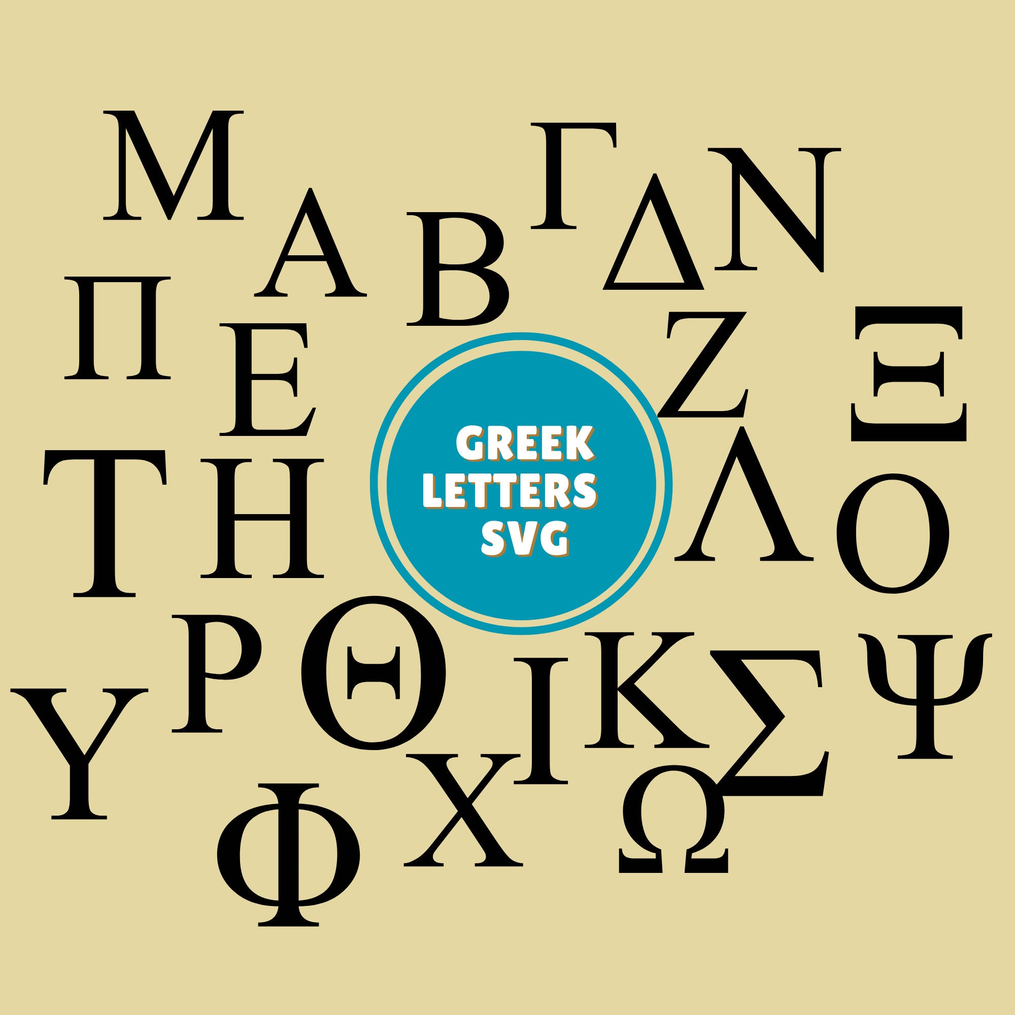 Greek Alphabet SVG, Greek Letters PNG, Sorority Letters DXF, Fraternity ...