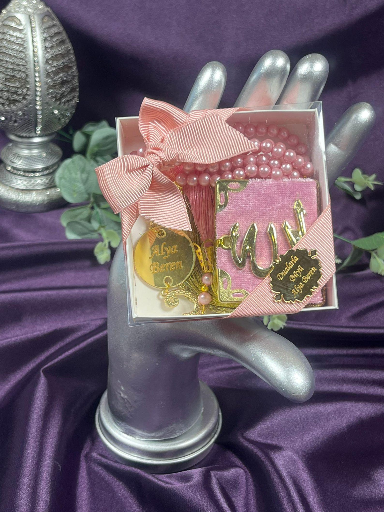 Luxury Custom Mini Quran Tasbih Box Set, Arabic Quran Set, Islamic ...