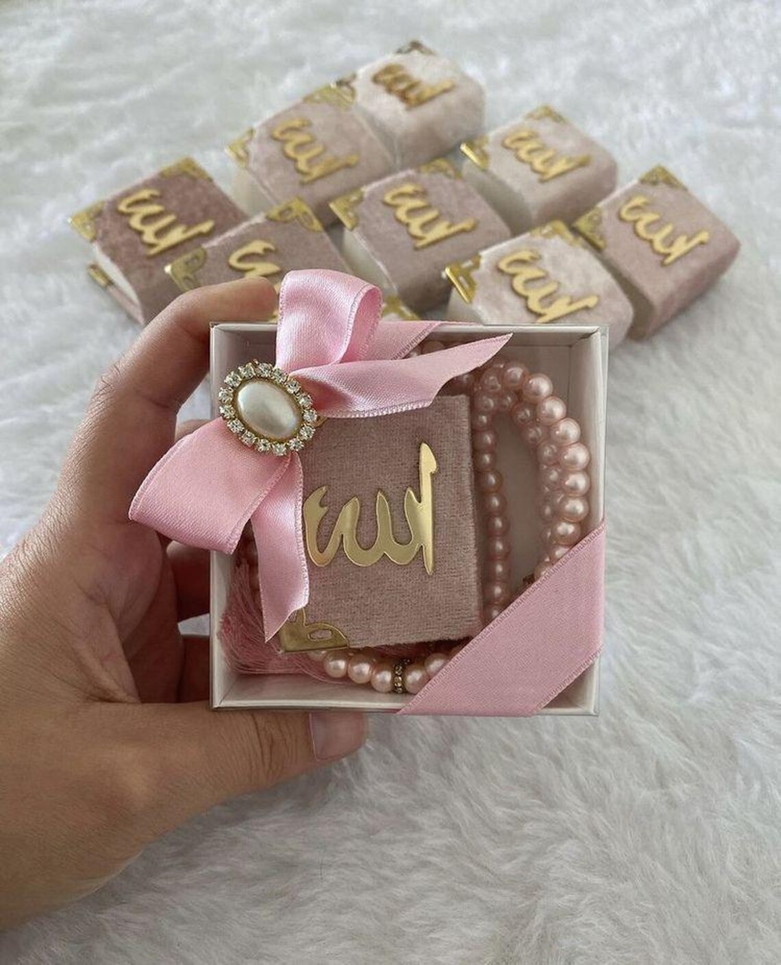 Luxury Custom Mini Quran Tasbih Box Set, Arabic Quran Set, Islamic ...