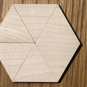 Triangle Wooden Tiles - 1-15/16" (set of 18) - Etsy