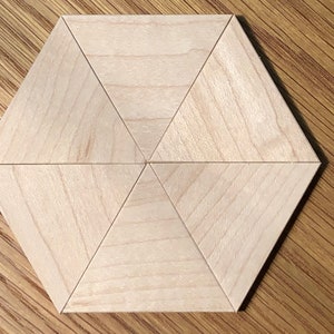 Triangle Wooden Tiles - 1-15/16" (set of 18) - Etsy