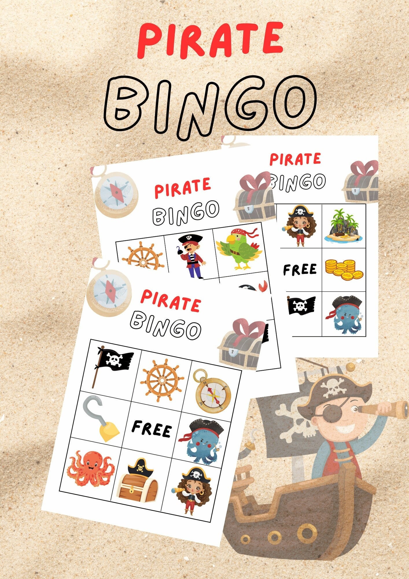 Pirate Bingo - Etsy