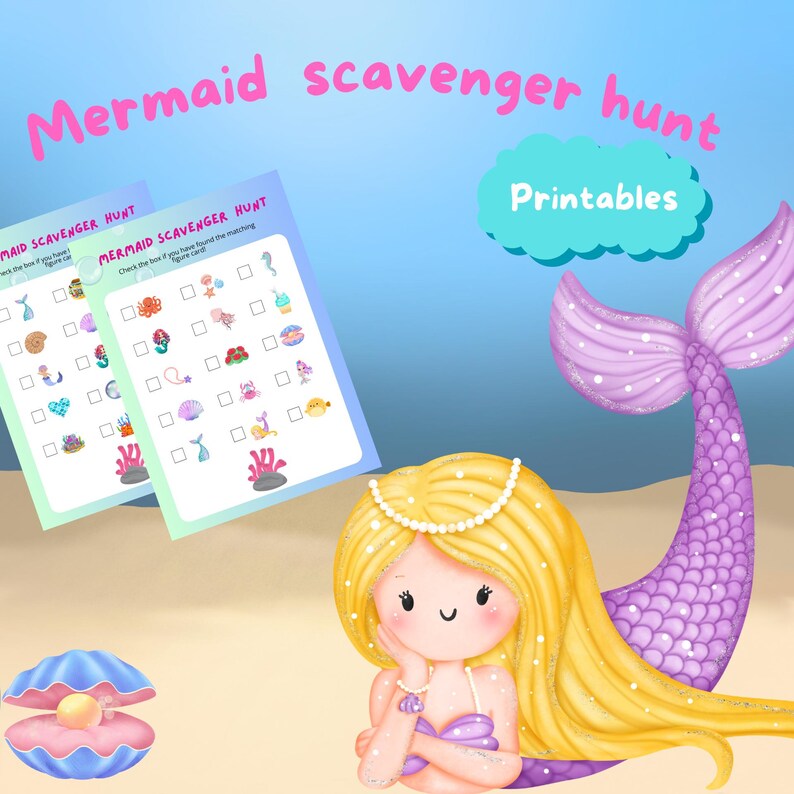 Mermaid Scavenger Hunt - Etsy