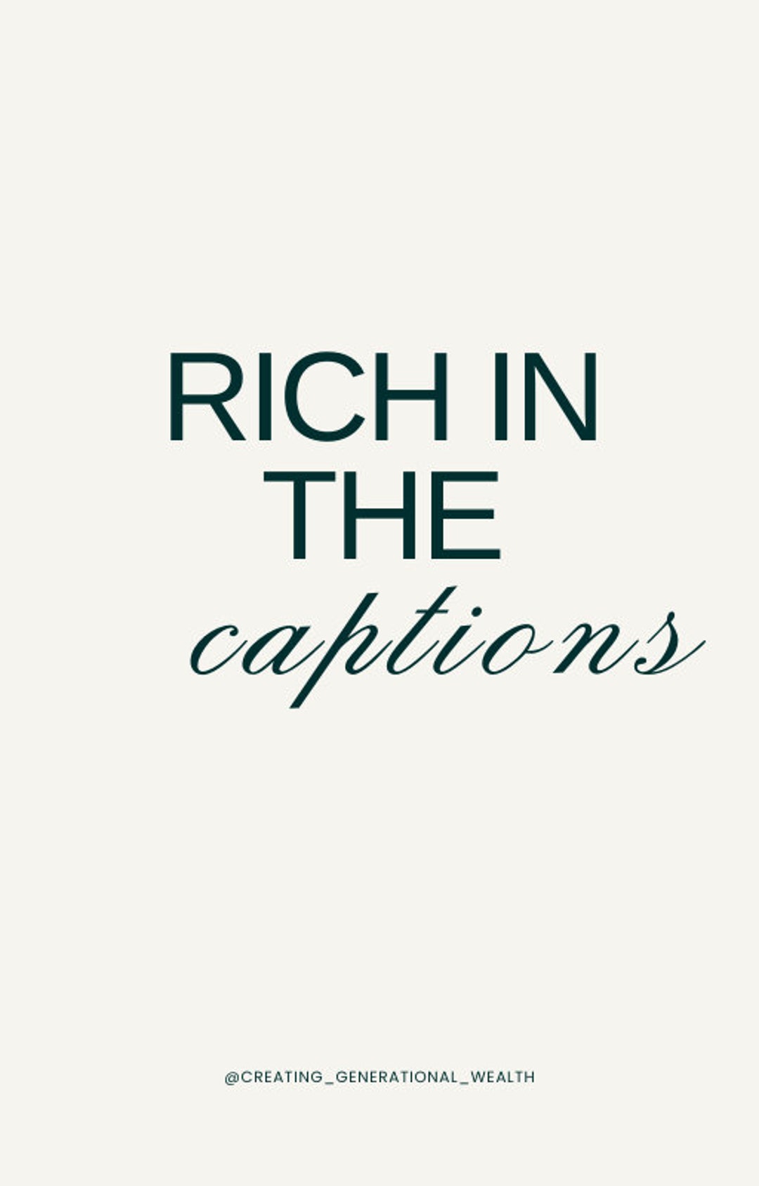 Rich in the Captions Need Hooks With Captions I Got You - Etsy