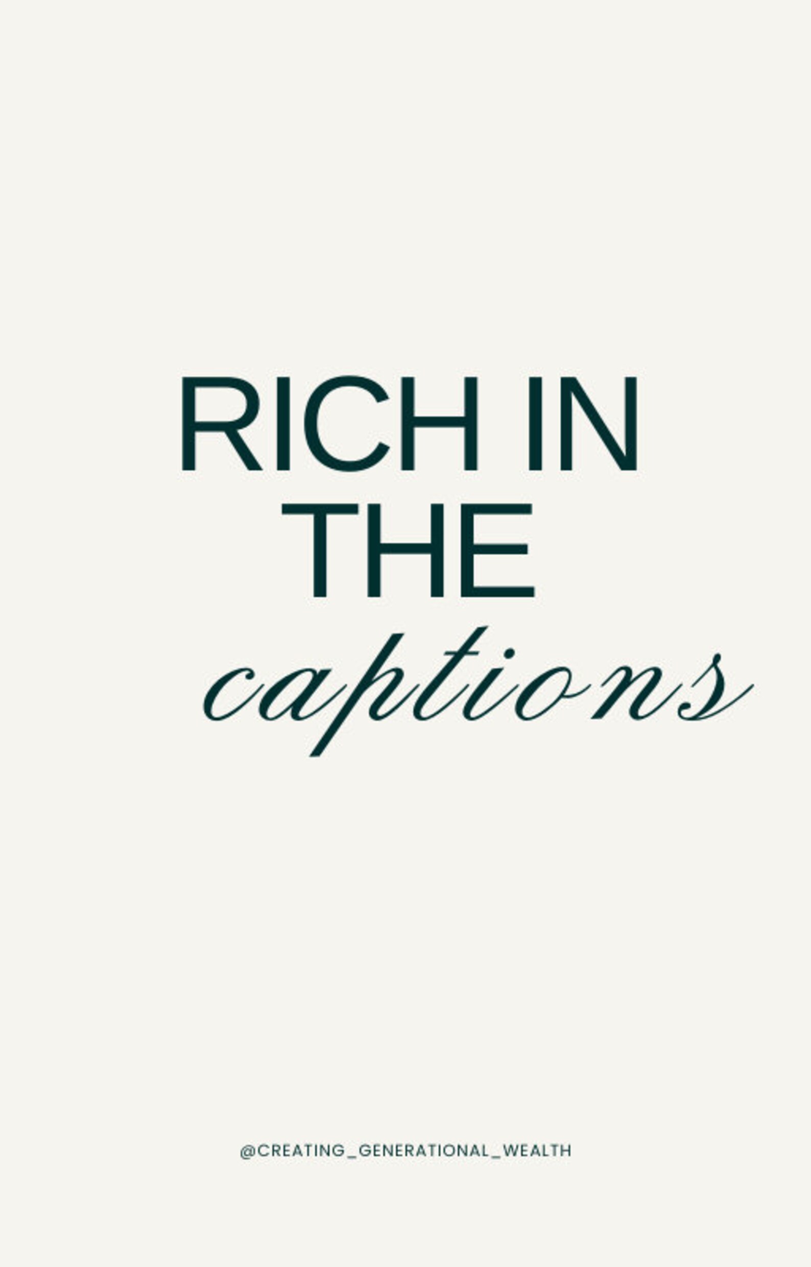 Rich in the Captions Need Hooks With Captions I Got You - Etsy