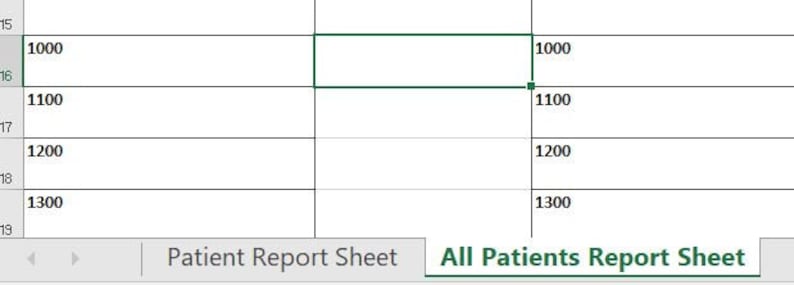 Telemetry Patient Report Sheet and All Patient Schedules - Etsy