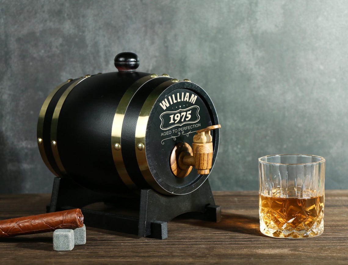 Custom 50th Birthday Whiskey Barrel,cheers to 50 Years Gift,engraved ...