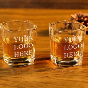 Custom Logo 2oz Shot Glass,personalized Company Logo ，engraved Shot ...