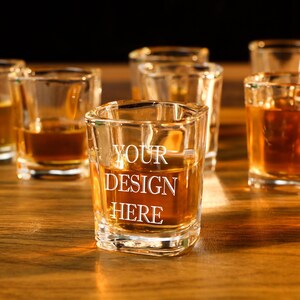Custom Logo 2oz Shot Glass,personalized Company Logo ，engraved Shot ...