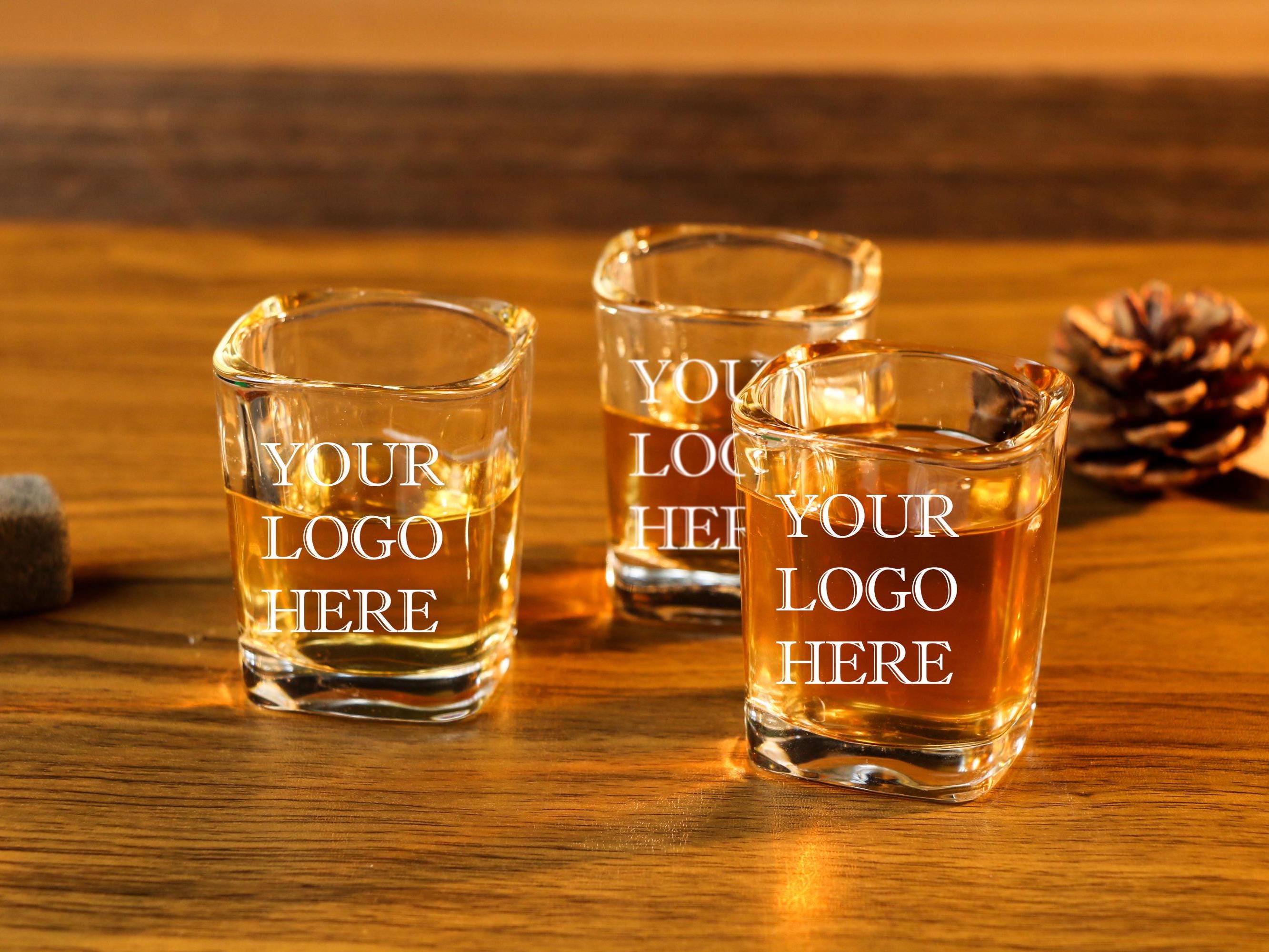 Custom Logo 2oz Shot Glass,personalized Company Logo ，engraved Shot ...