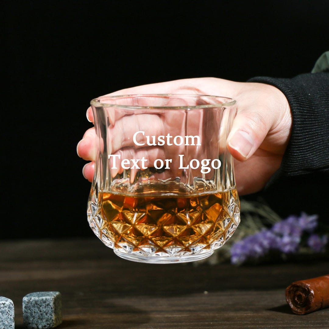 Personalized Company Logo Engraved Shot Glass Customized Logo ...
